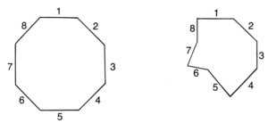 Pentagons, hexagons and more